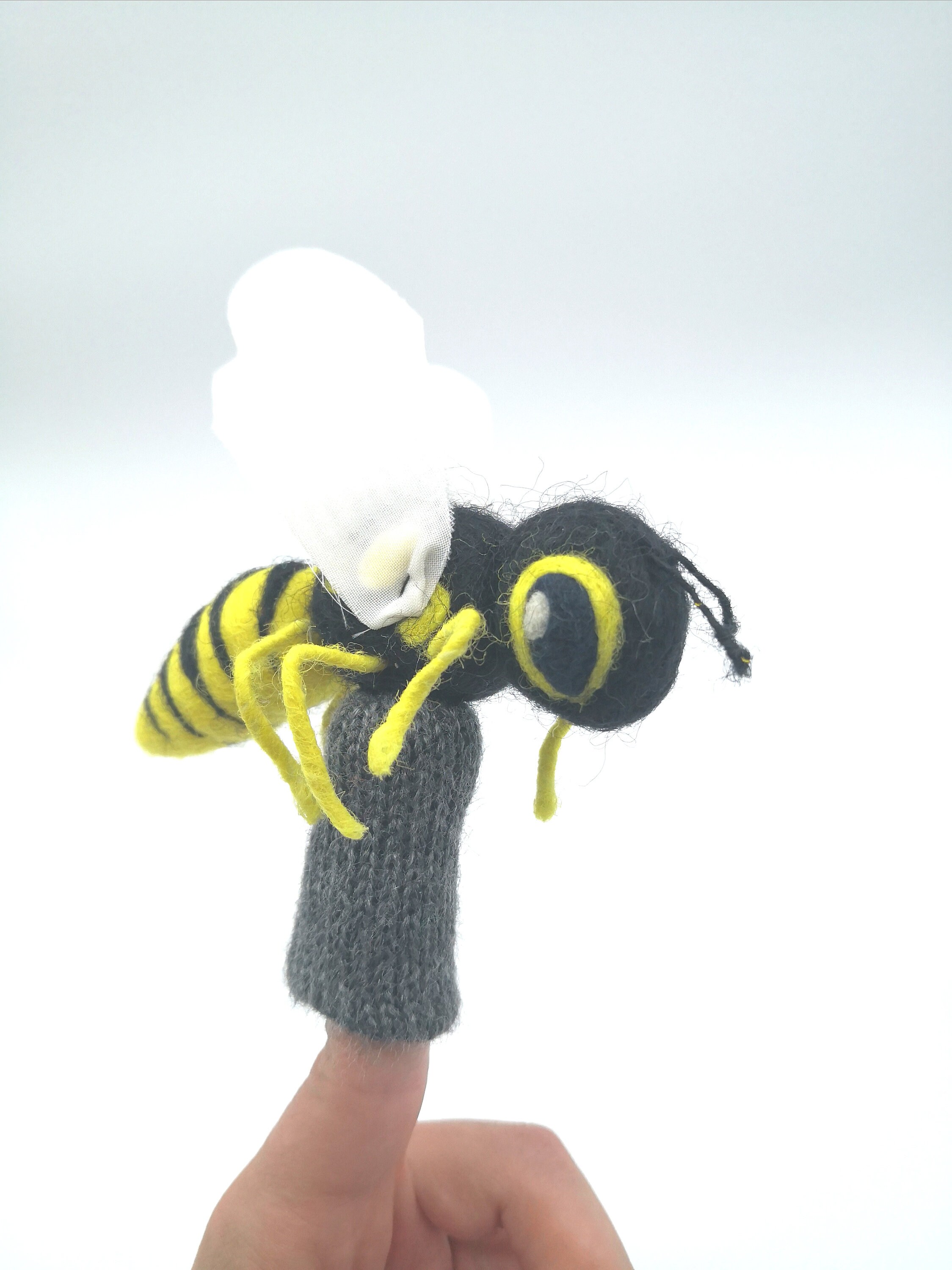 Finger Wool Puppet Wasp - Etsy