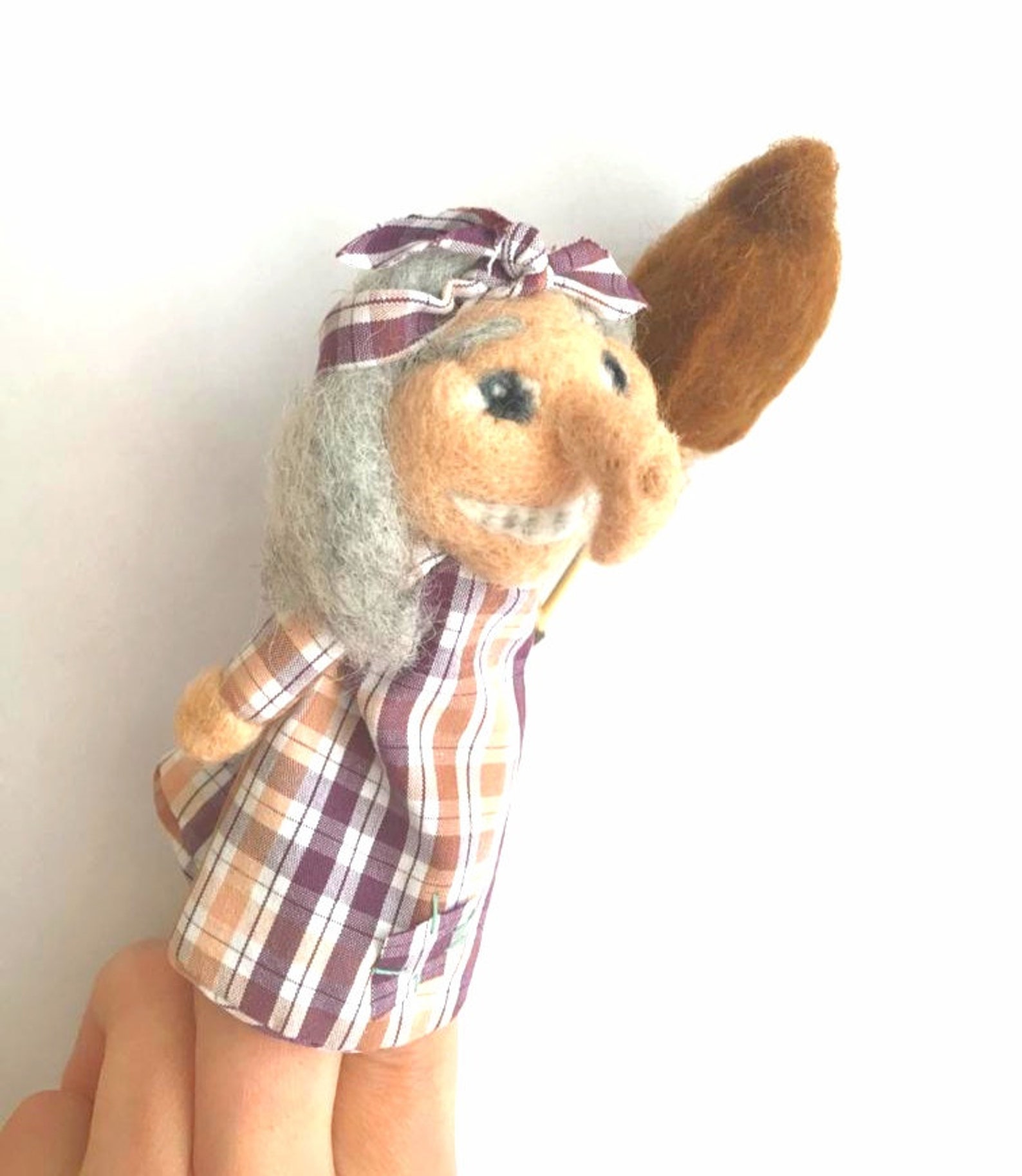 Witch Baba-yaga Finger Wool Puppet. - Etsy
