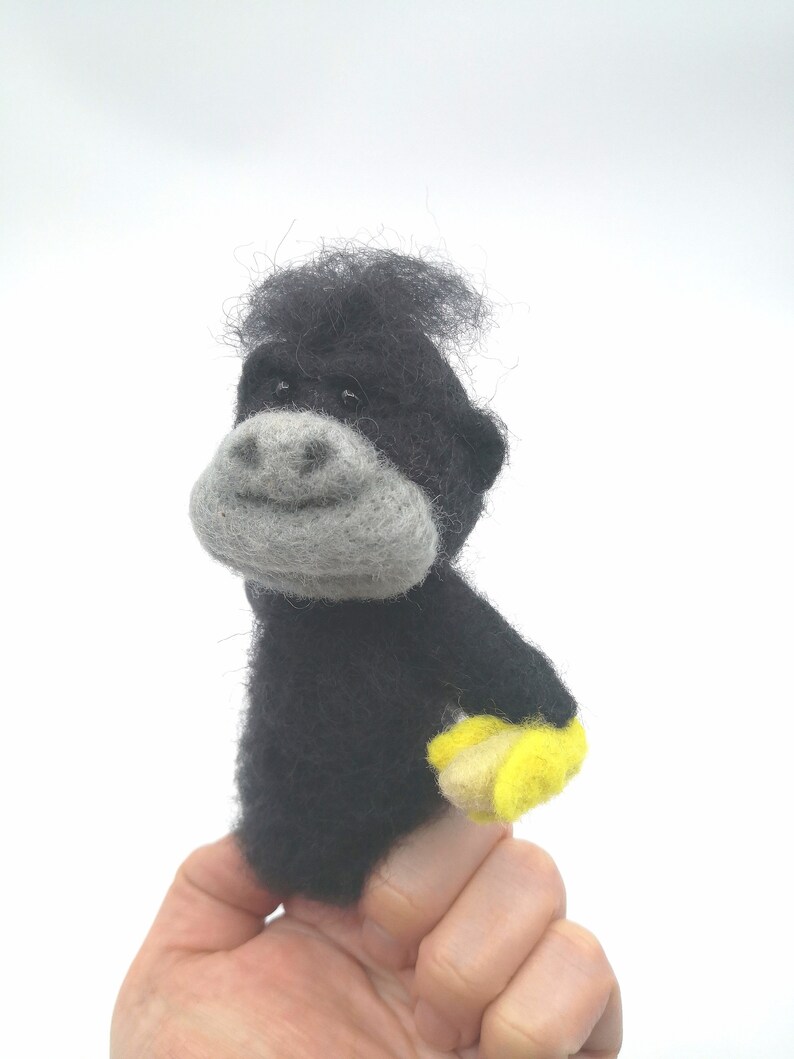 Finger Wool Puppet Gorilla - Jungle Collection - Etsy