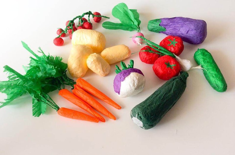 My Little Dinette Paper Vegetables. - Etsy
