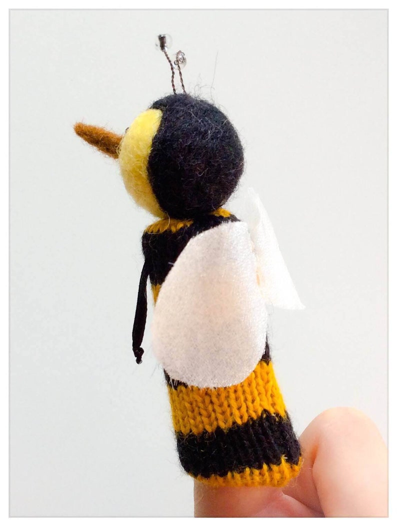 Finger Wool Puppet Bee. - Etsy