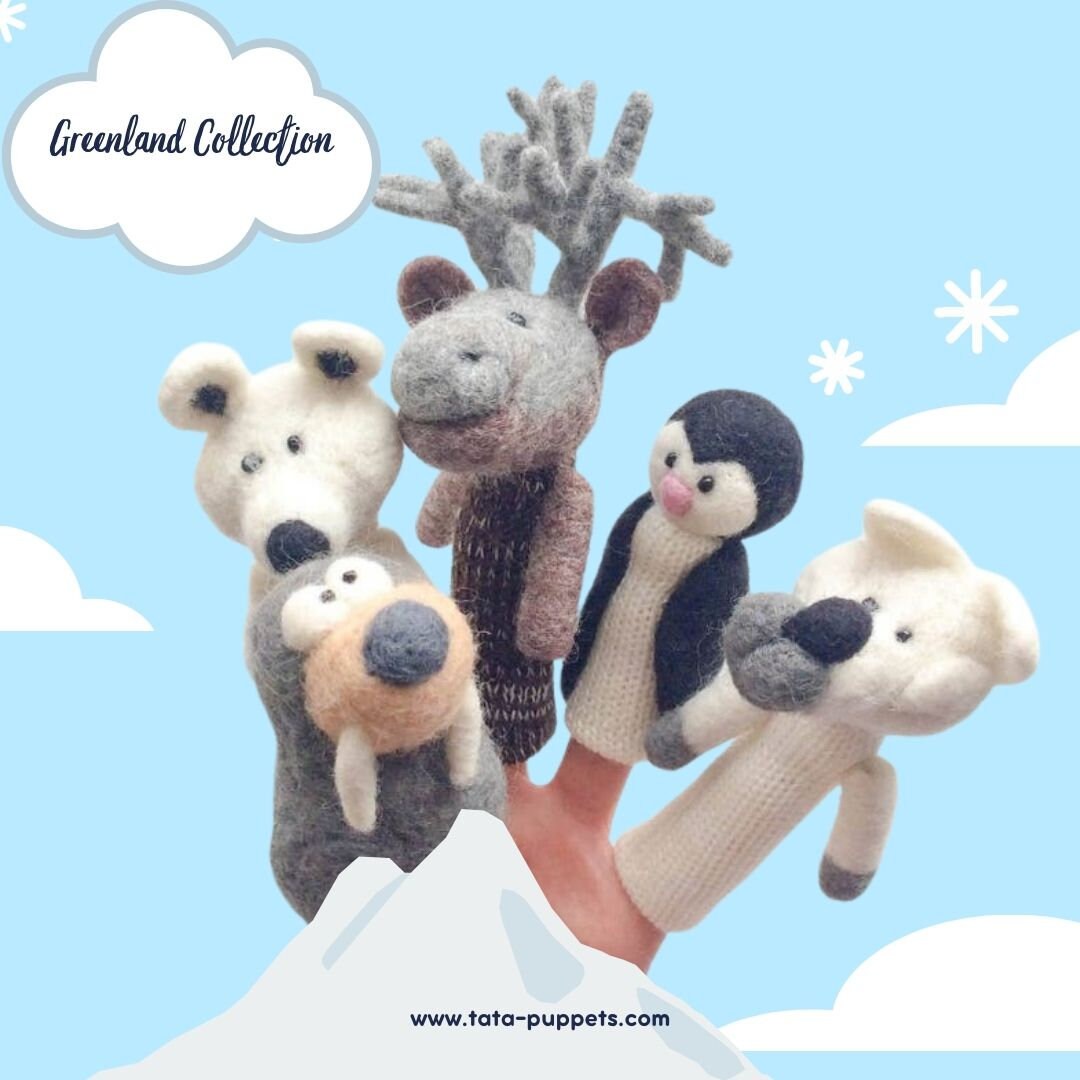 Greenland Animals Finger Wool Puppets Set - Etsy