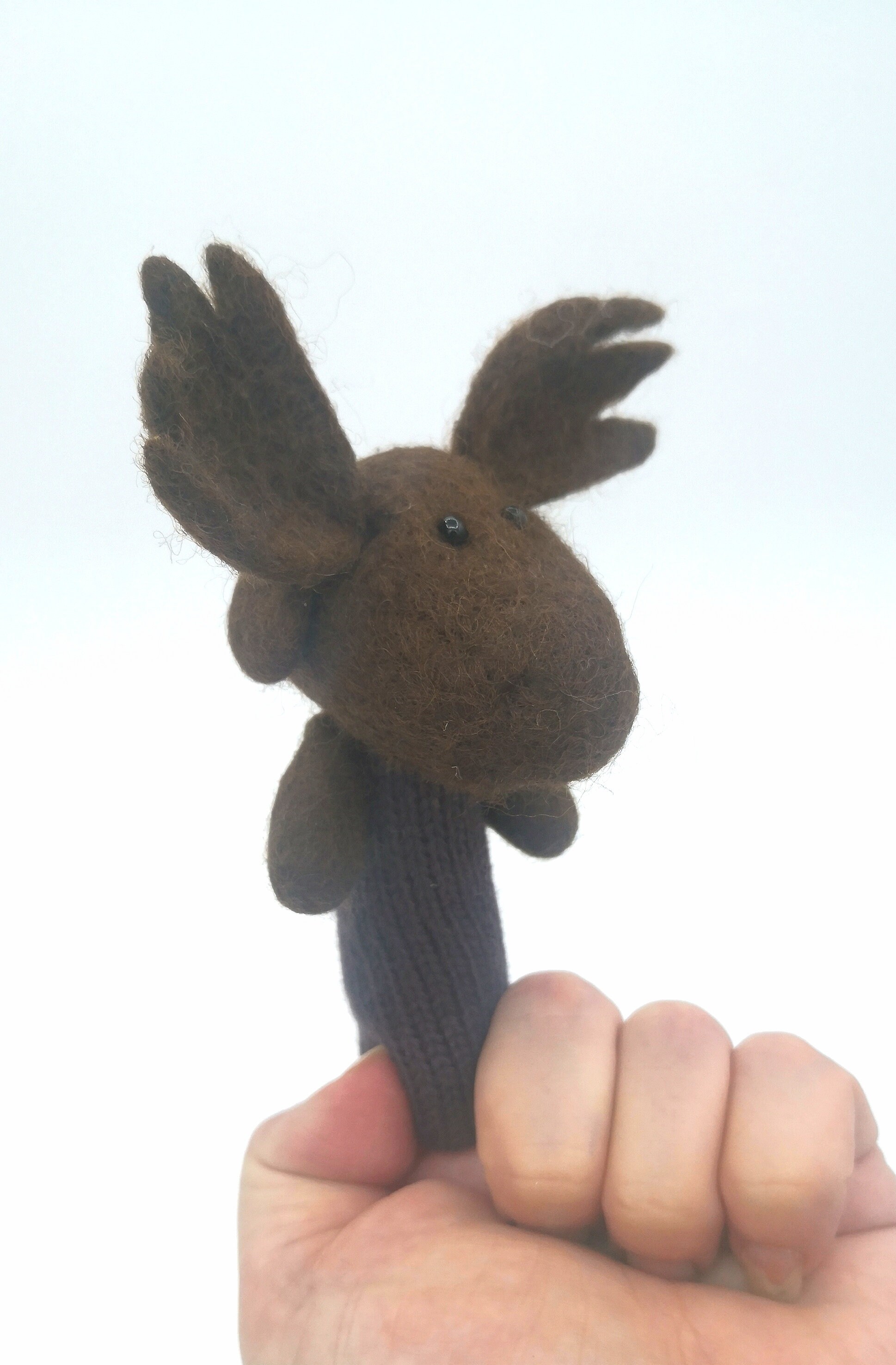 Finger Wool Puppet Moose - Etsy