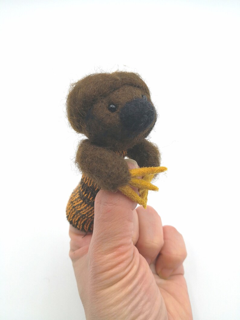 Finger Wool Puppet Sloth. - Etsy