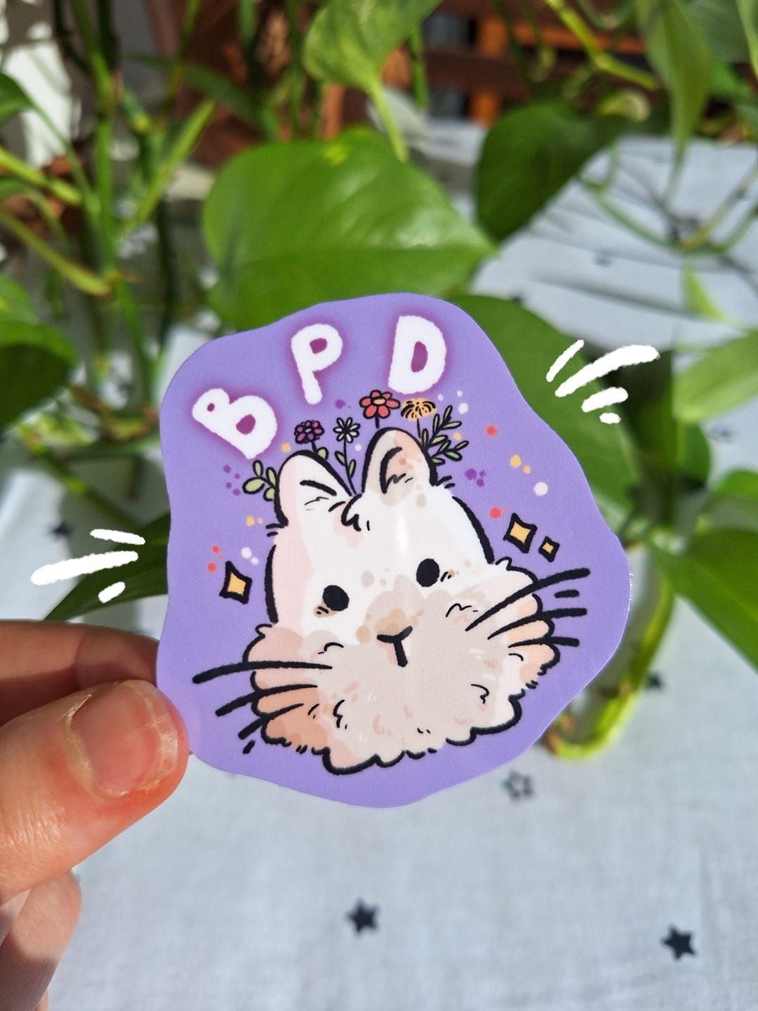 BPD Bunny Vinyl Sticker | Borderline Personality Disorder, Cute Mental ...