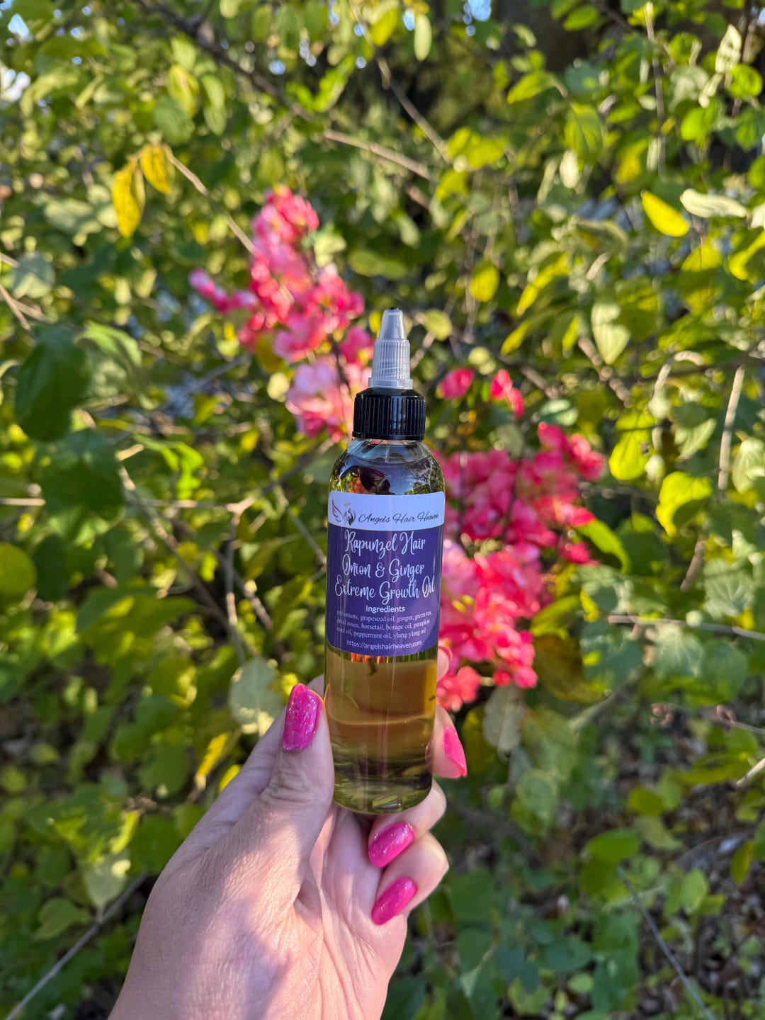 Hair Growth Oil With Onion & Ginger, Organic Vegan Scalp Thickening ...