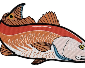 Redfish Red Drum / Fish / Fishing Machine Embroidery Design Files 2 ...