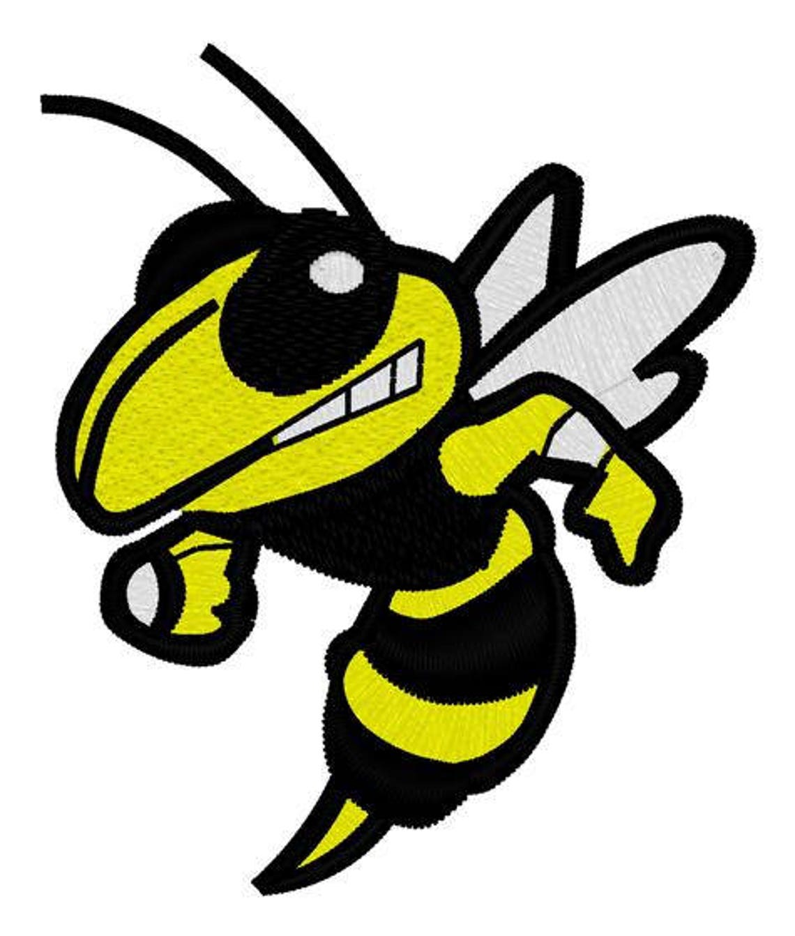 Bee Mascot Embroidery File - Etsy