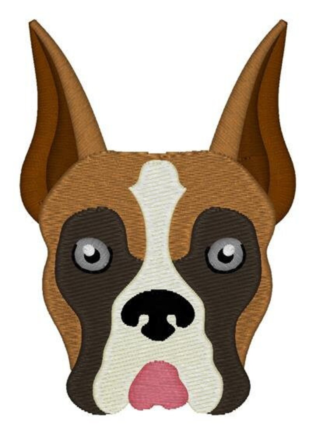 Boxer Dog Face Embroidery File - Etsy