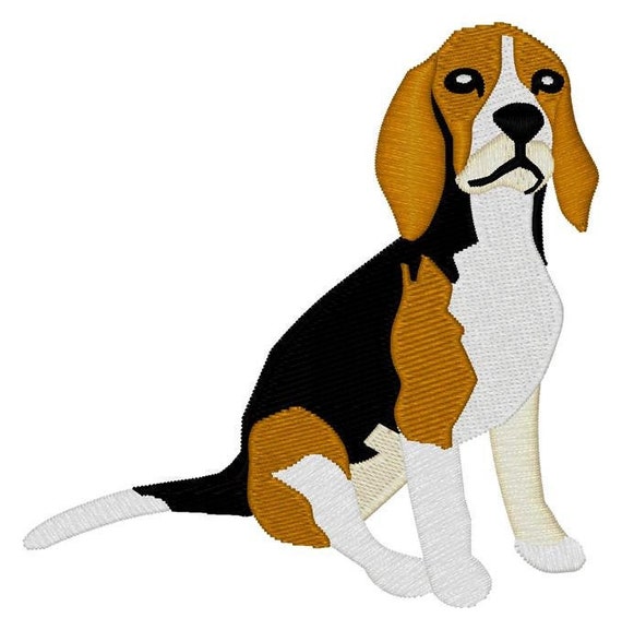 Beagle Stance Embroidery File - Etsy UK