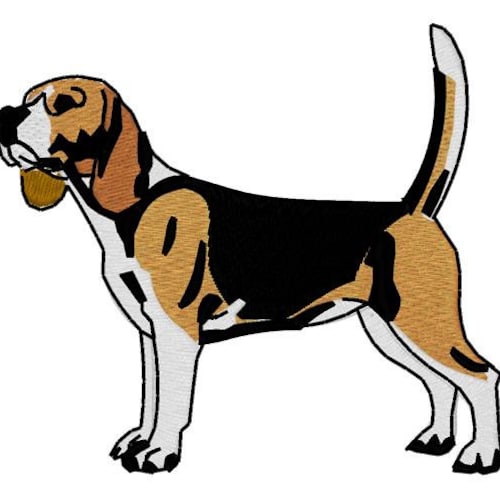 Beagle Dog Embroidery Design Animal Embroidery Art 4x4 Hoop - Etsy
