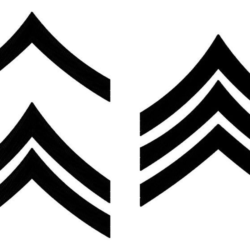 Sergeant Rank Decals - Etsy UK