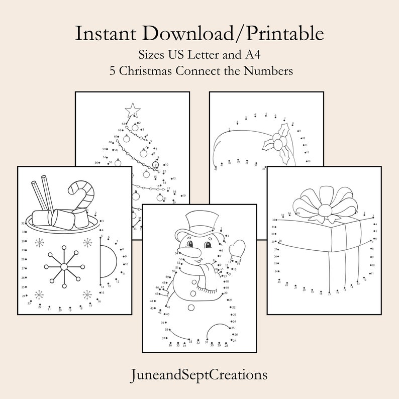Christmas Digital Activities Coloring Pages, Scramble, Learn to Draw ...