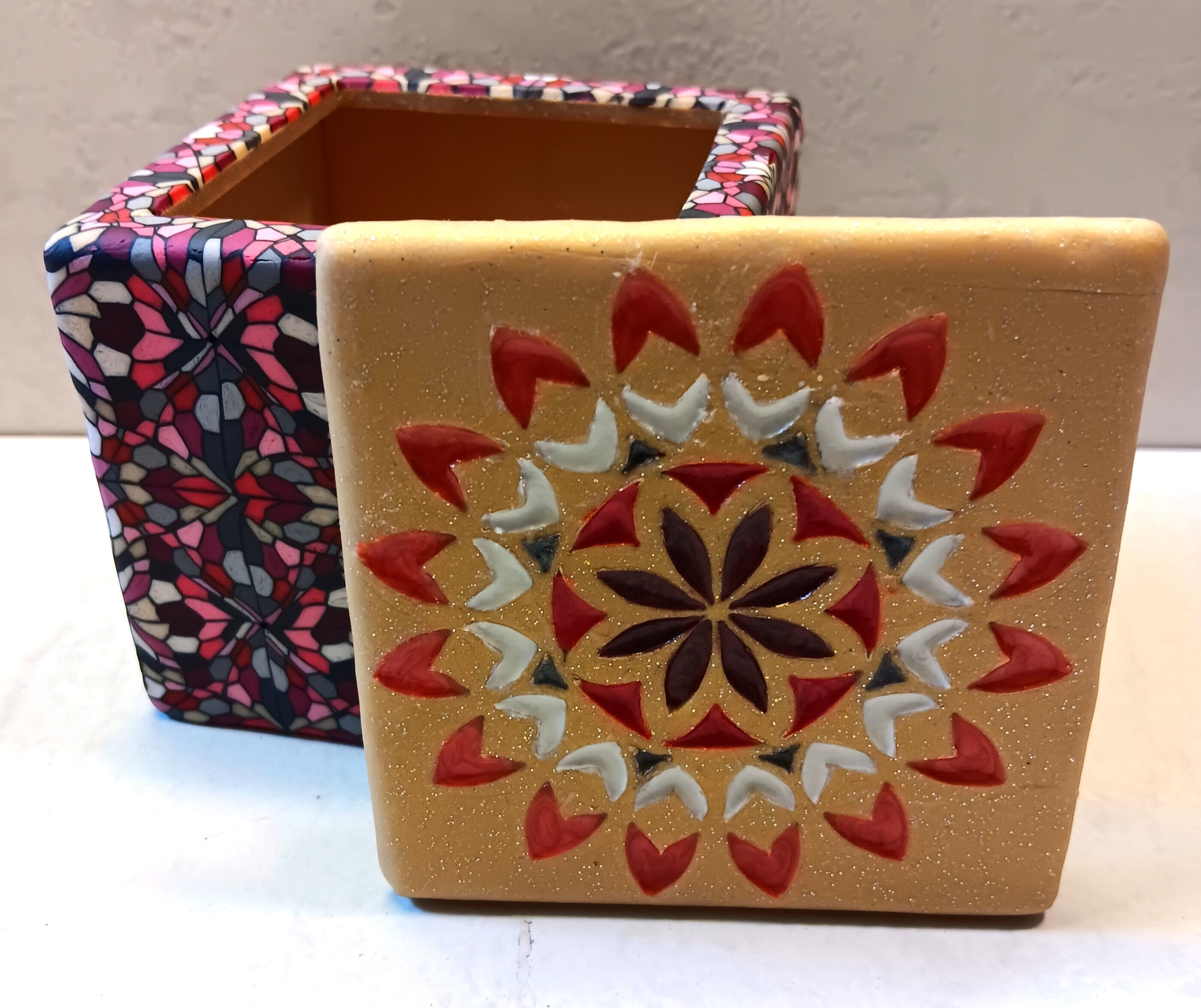 Tutorial - Polymer Clay Box With Liquid Clay Inlaid Lid - Etsy