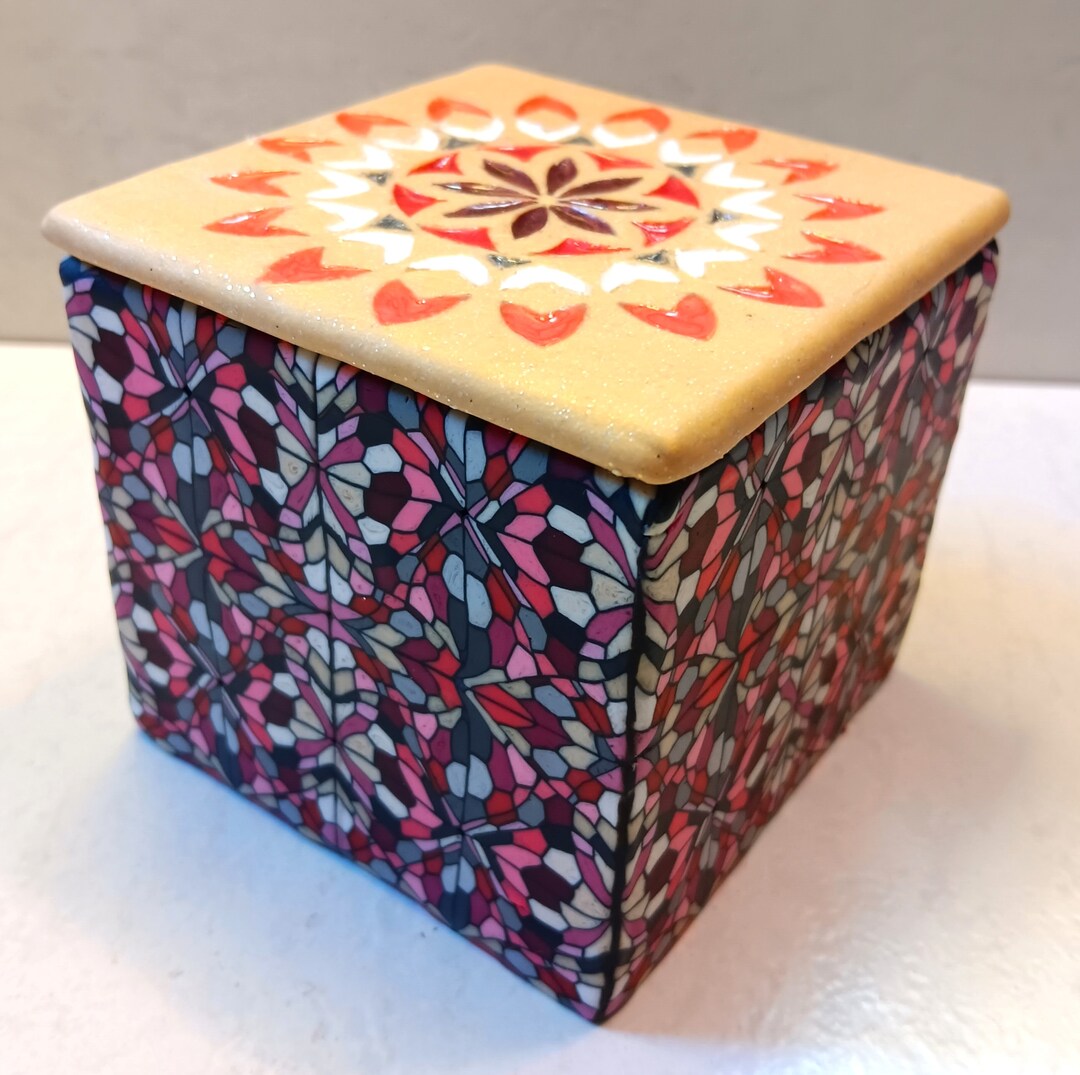 Tutorial - Polymer Clay Box With Liquid Clay Inlaid Lid - Etsy