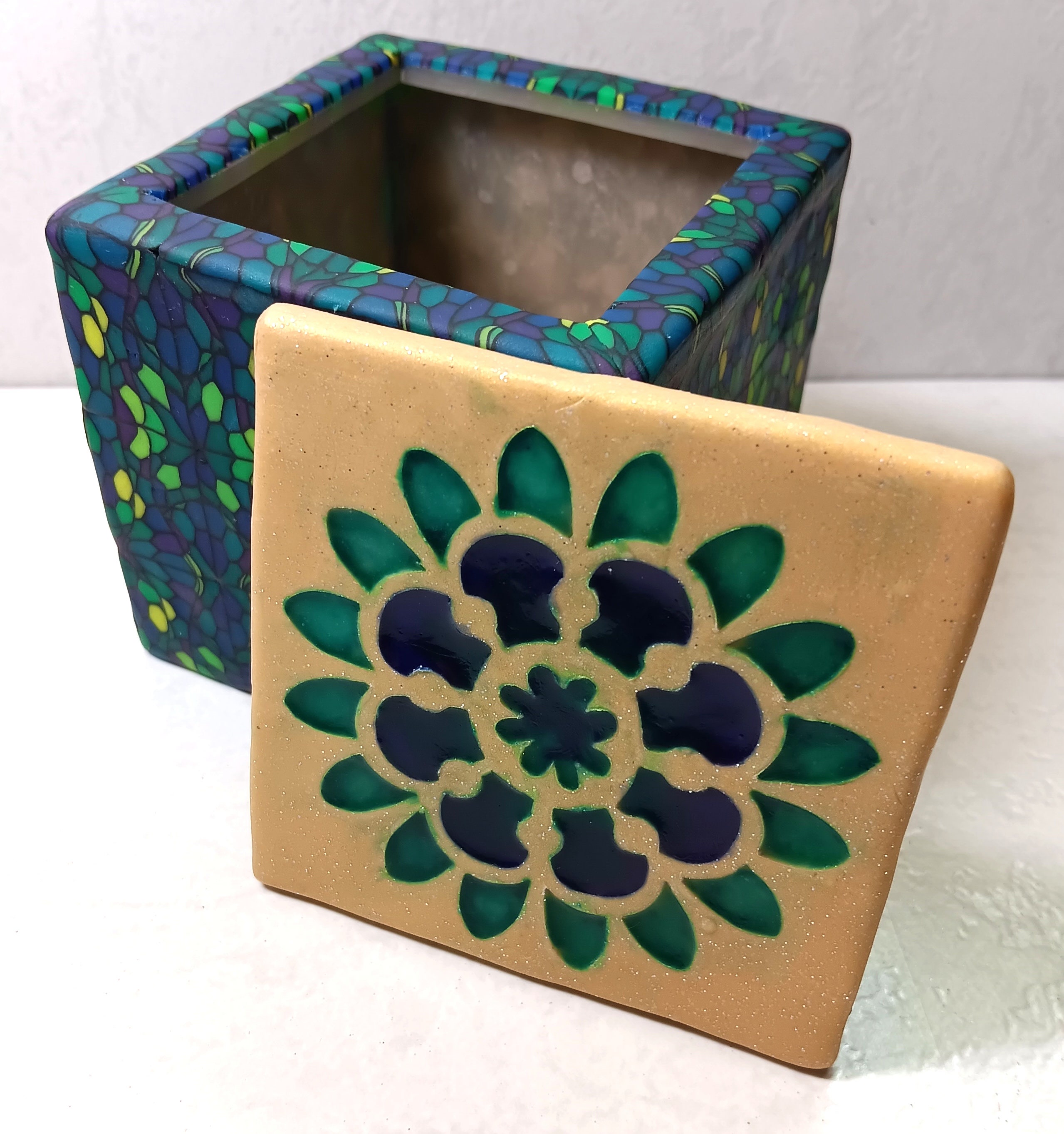 Tutorial - Polymer Clay Box With Liquid Clay Inlaid Lid - Etsy