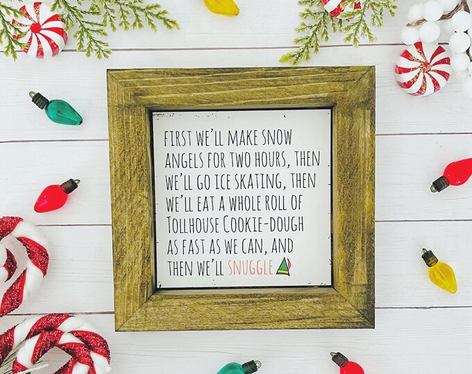 Buddy the Elf Movie Quote Christmas Sign | Etsy