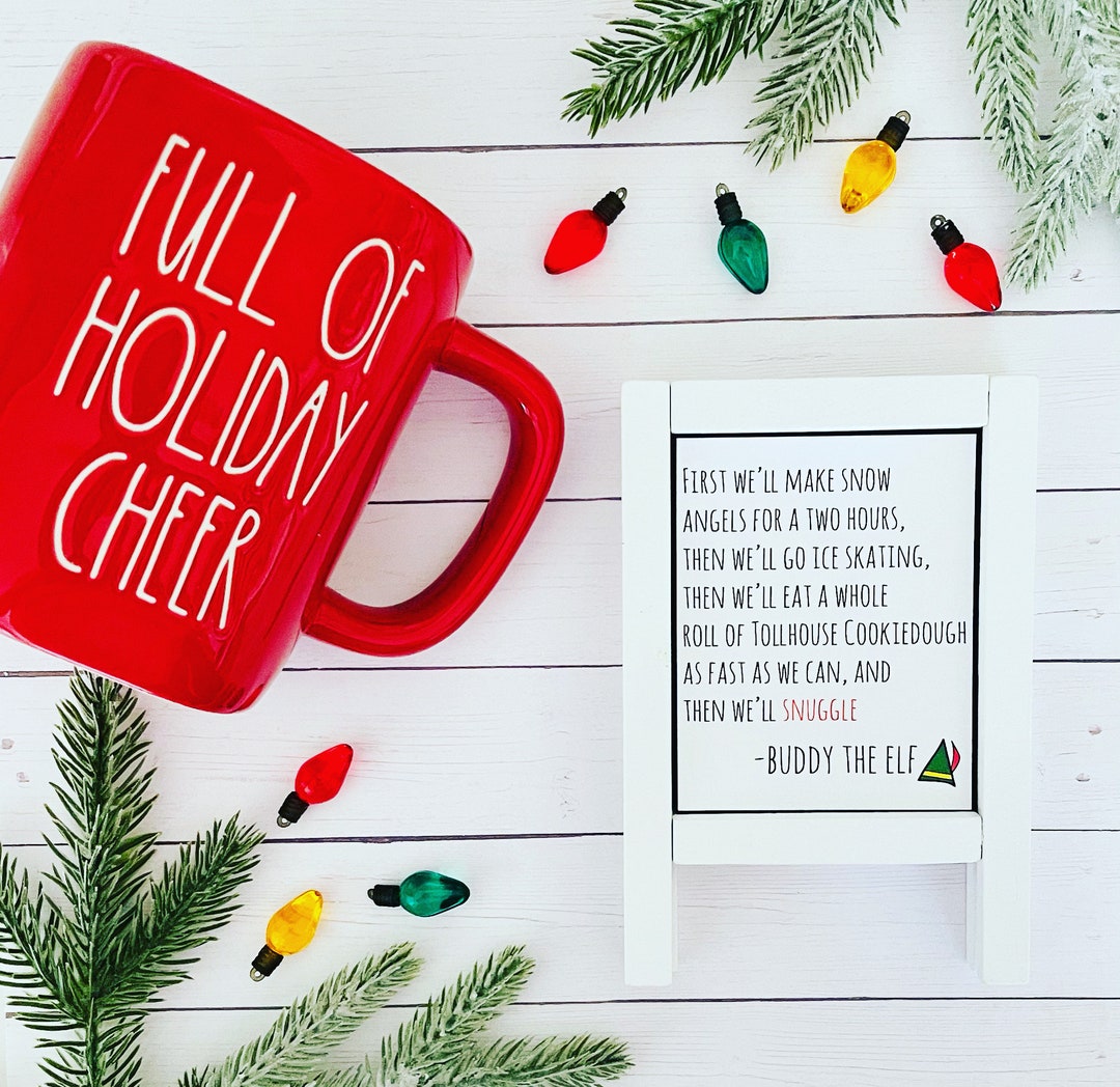 Buddy the Elf Movie Quote Christmas Sign - Etsy