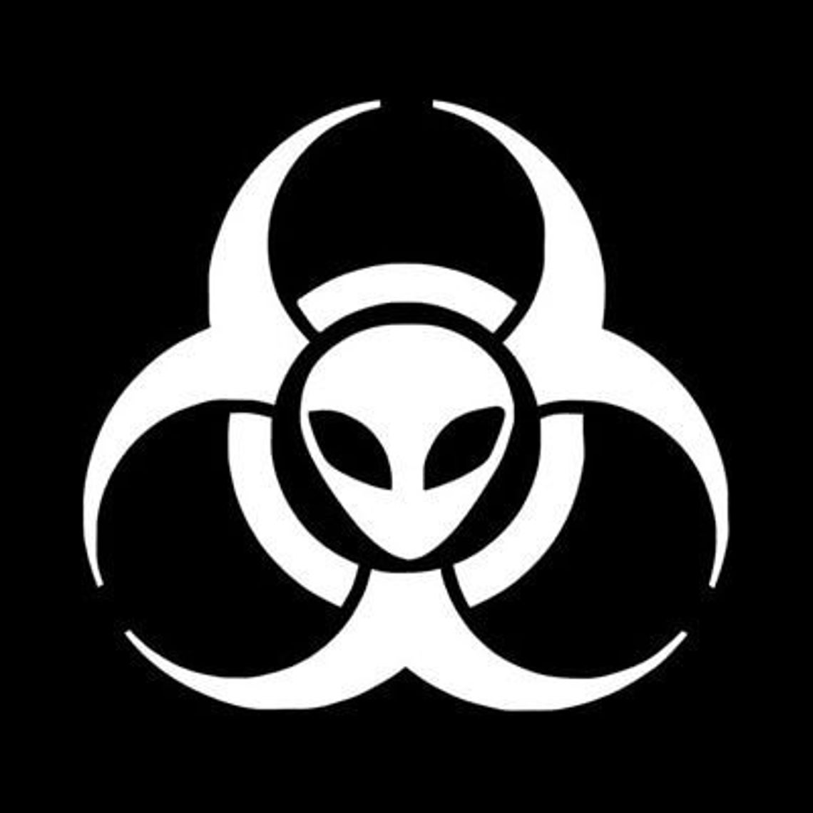 ALIEN Biohazard UFO Funny Car JDM Stickers Motorcycle Decals - Etsy