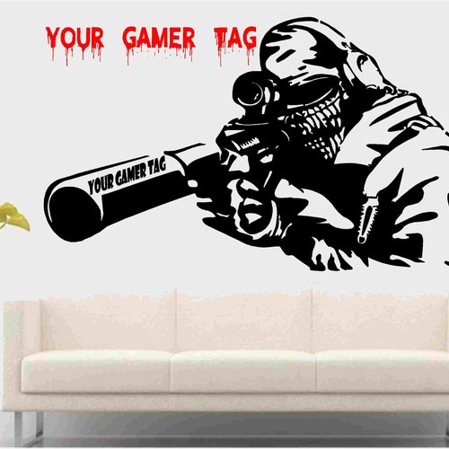 Gamer Wall Vinyl Decal Game Room Decal Video Game Wall Art - Etsy