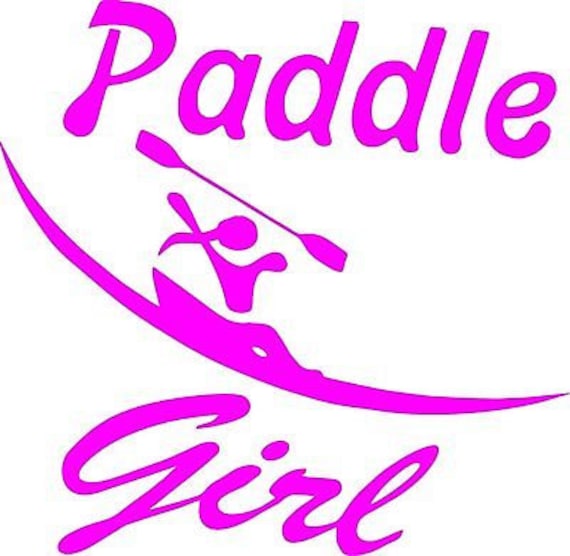 Paddle Like a Girl Kayaker Sticker Pink Kayak Kayaking Ocean | Etsy