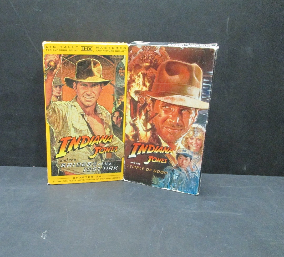Vintage Indiana Jones VHS Tapes Set of Two Indiana Jones - Etsy