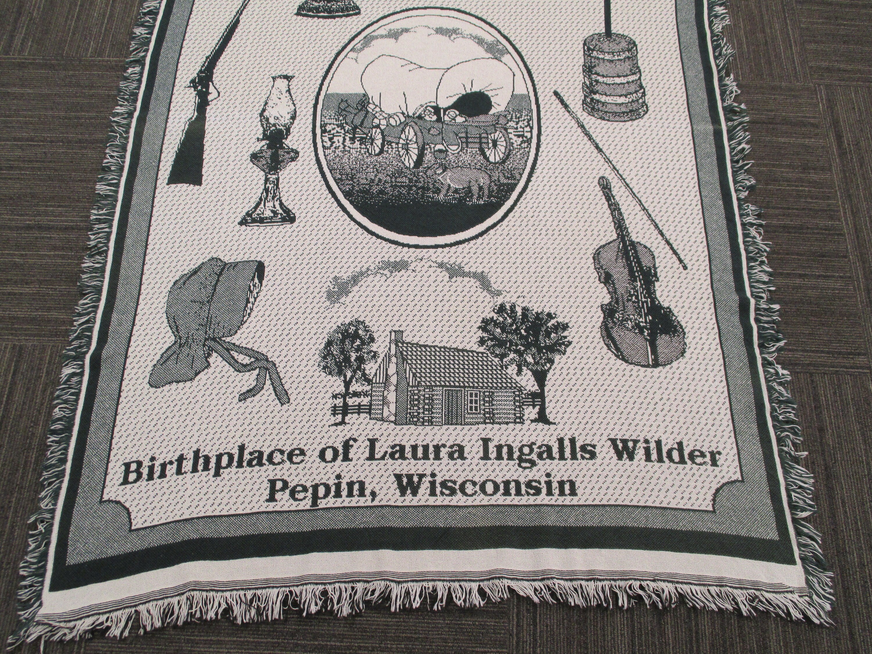 Birthplace of Laura Ingalls Wilder Pepin, Wisconsin Dark Green/cream ...