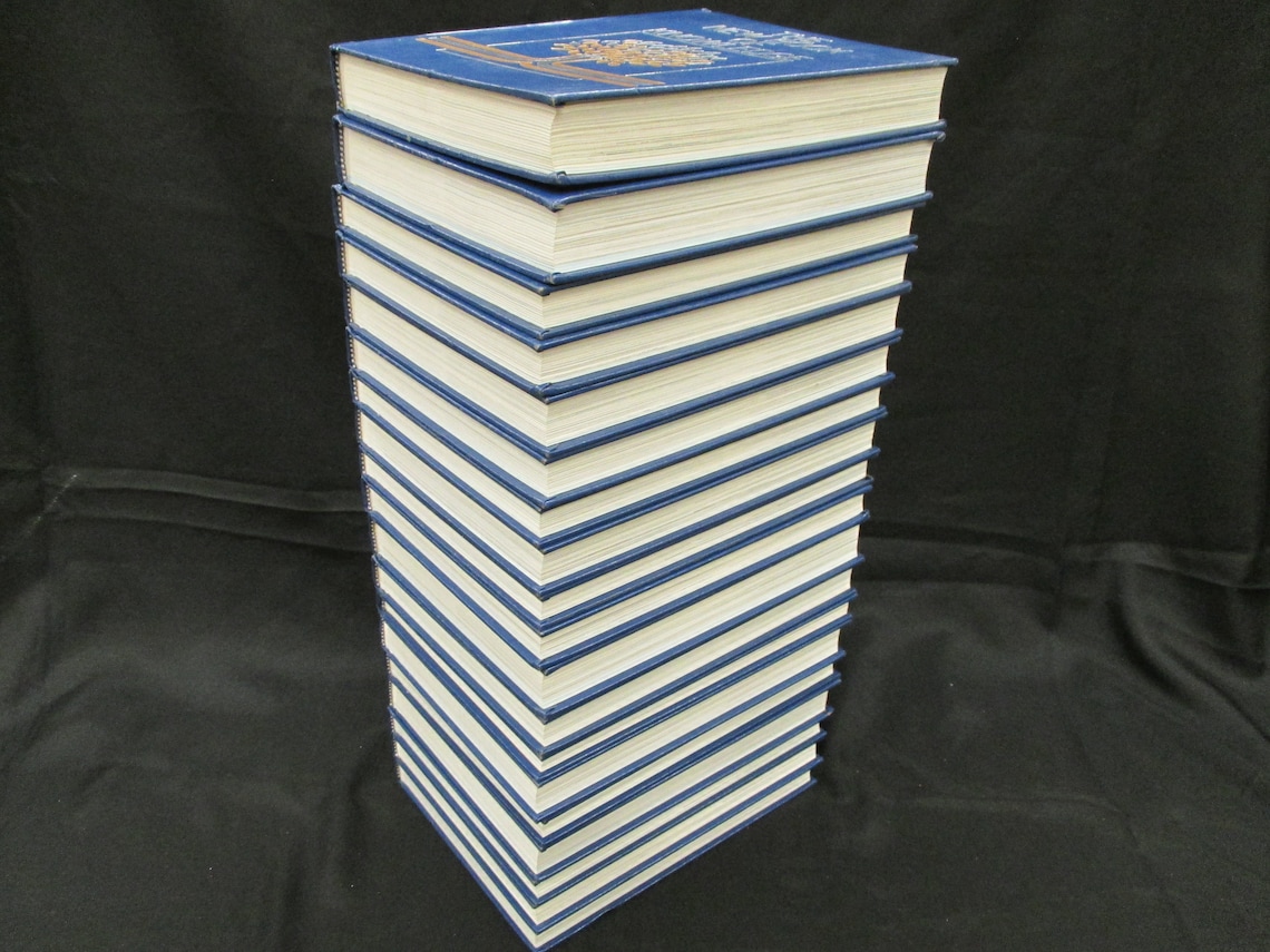 The New Book of Knowledge Book Set, Hardcover Blue Book Collection ...