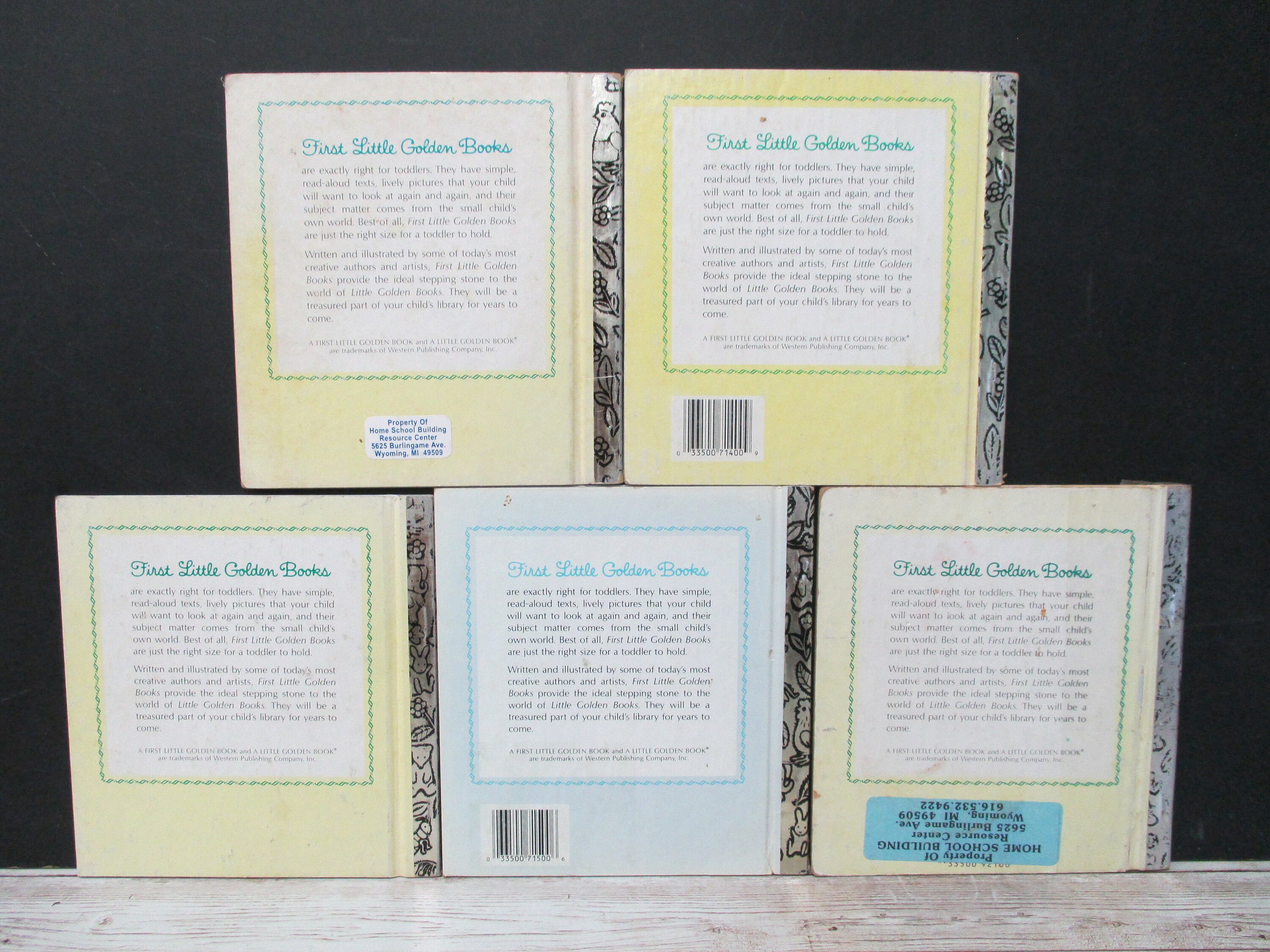 A First Little Golden Book Collection - Set of 5 Small Vintage Children ...