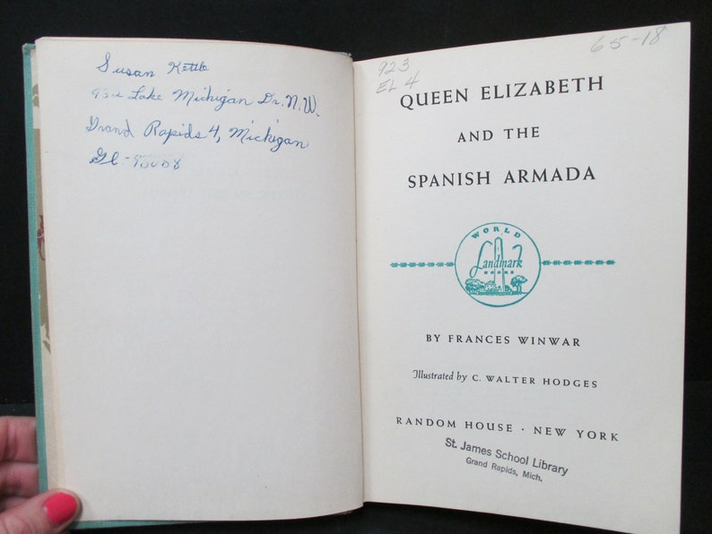 Queen Elizabeth and the Spanish Armada by Frances Winwar - Etsy