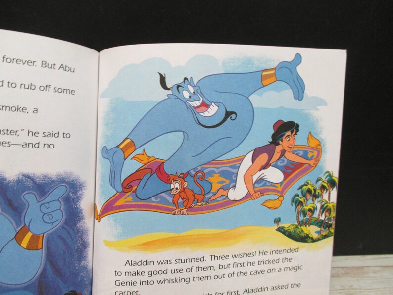 Disney's Aladdin A Little Golden Book, Vintage Hardcover Children's ...