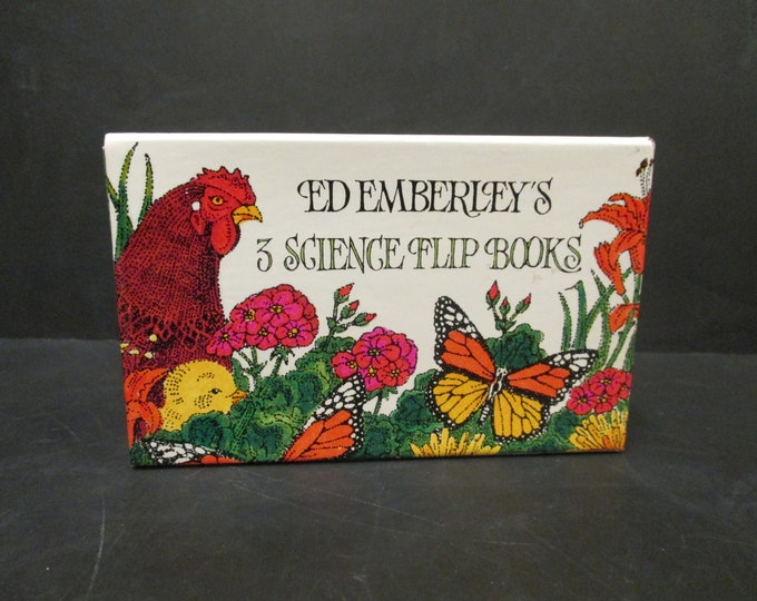 Ed Emberley's 3 Science Flip Books 1982, Vintage Set of Six Nature ...