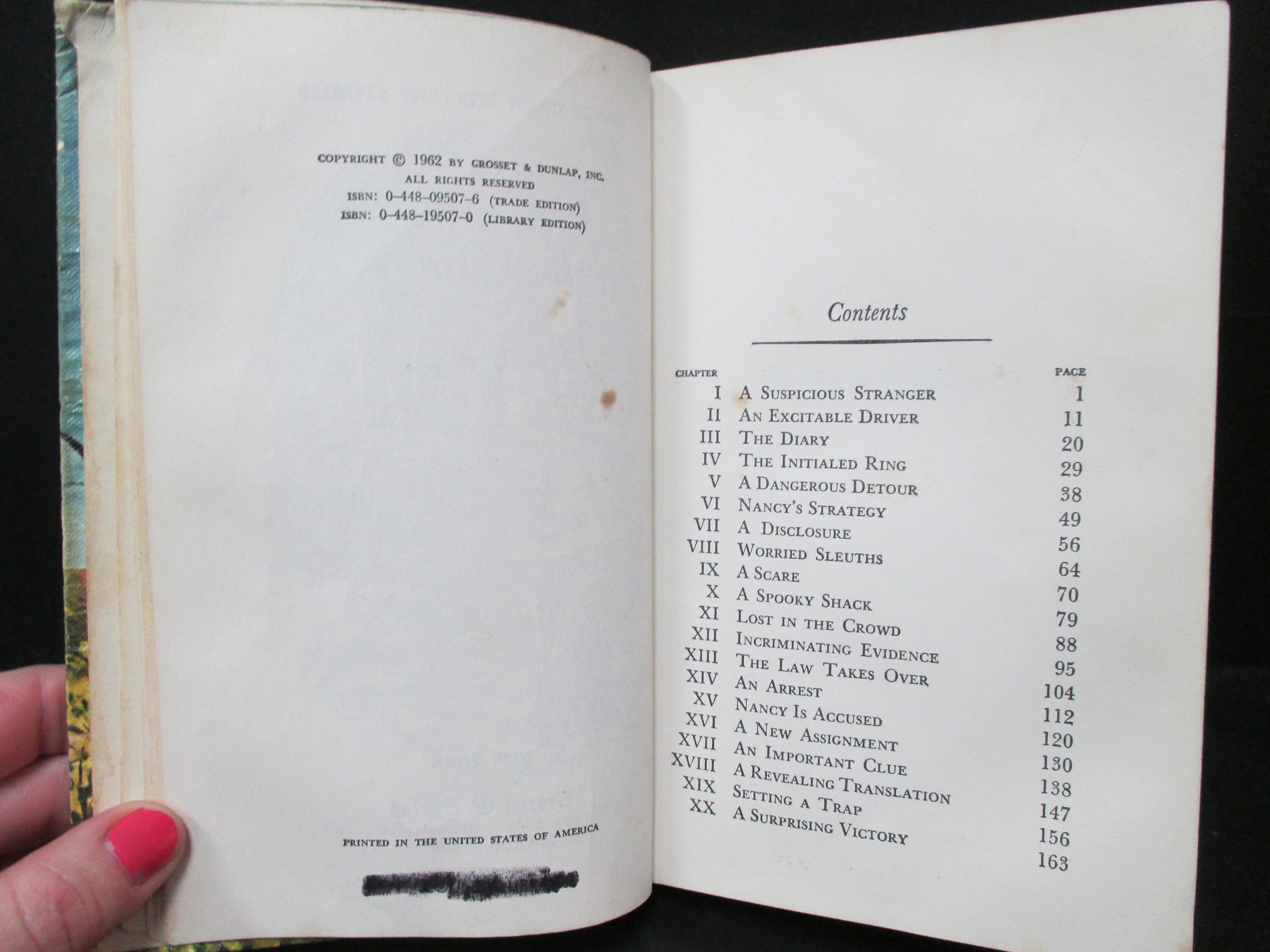 Nancy Drew Hardcover, the Clue in the Diary, 1962 - Etsy