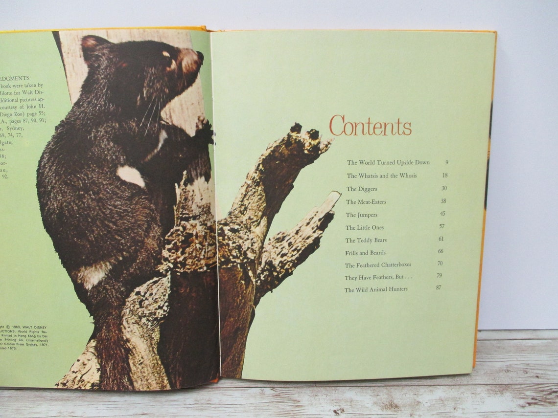 Walt Disney's Strange Animals of Australia by Milton - Etsy