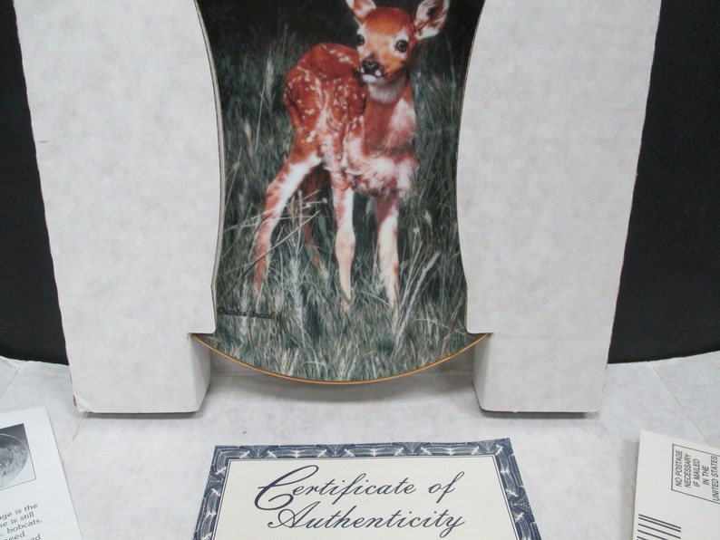 Vintage Decorative Fawn Plate, Plate Two: New Arrival From the Nature's ...