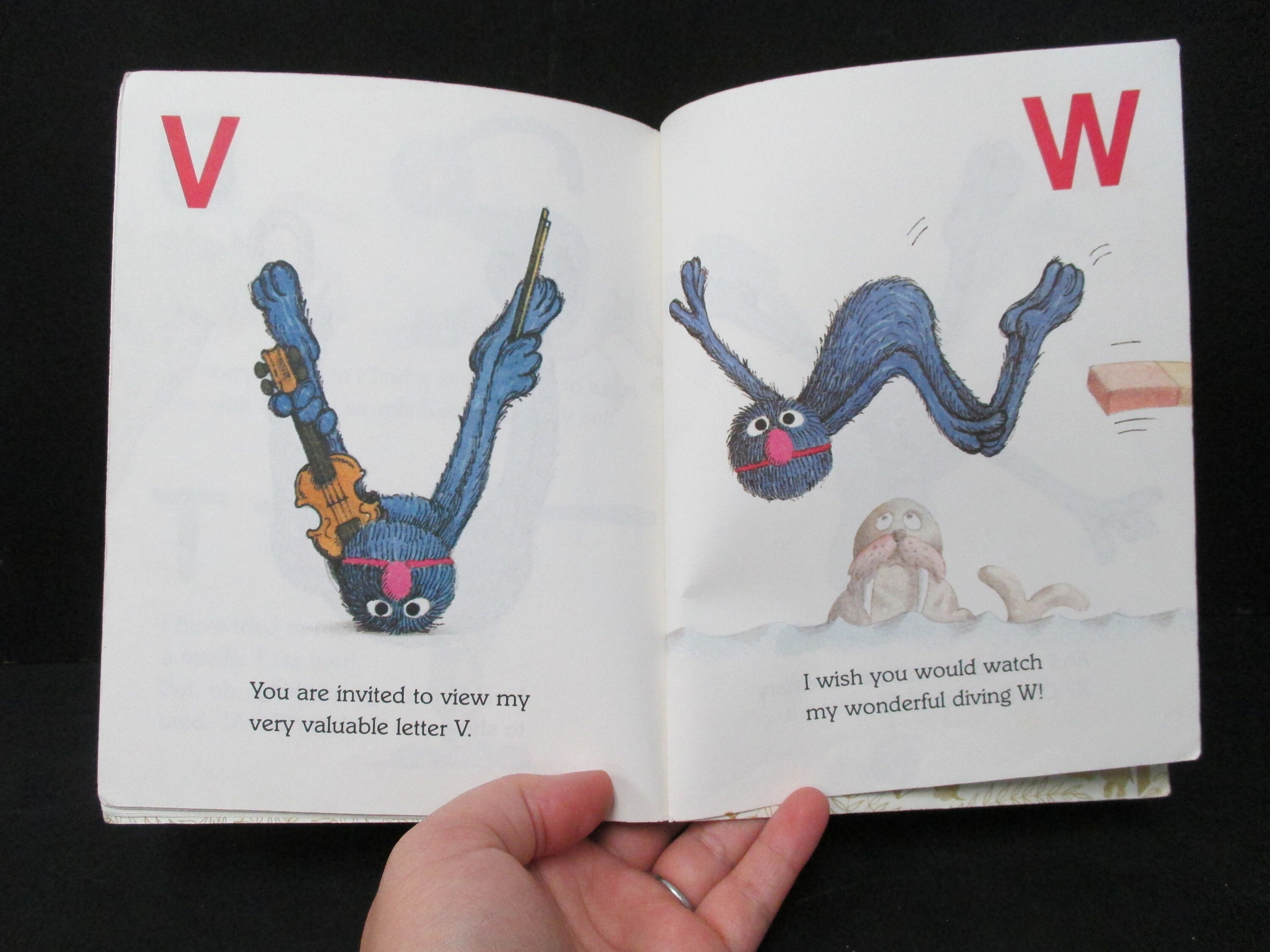 Grover's Own Alphabet Sesame Street a Little Golden - Etsy