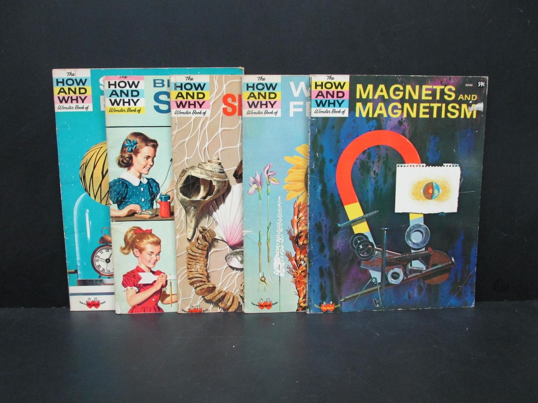 The How and Why Wonder Books Set of 5, Vintage Science Books ...