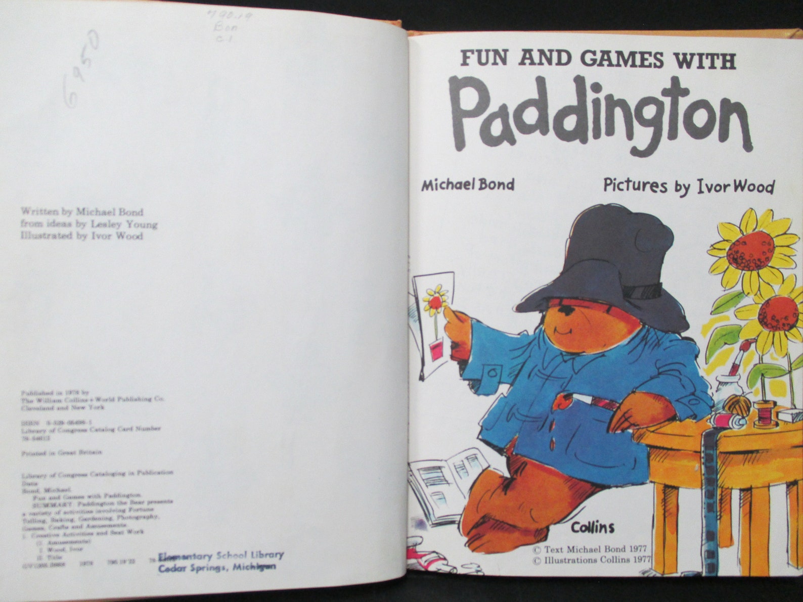 Fun and Games With Paddington by Michael Bond, Vintage Hardcover Kid's ...