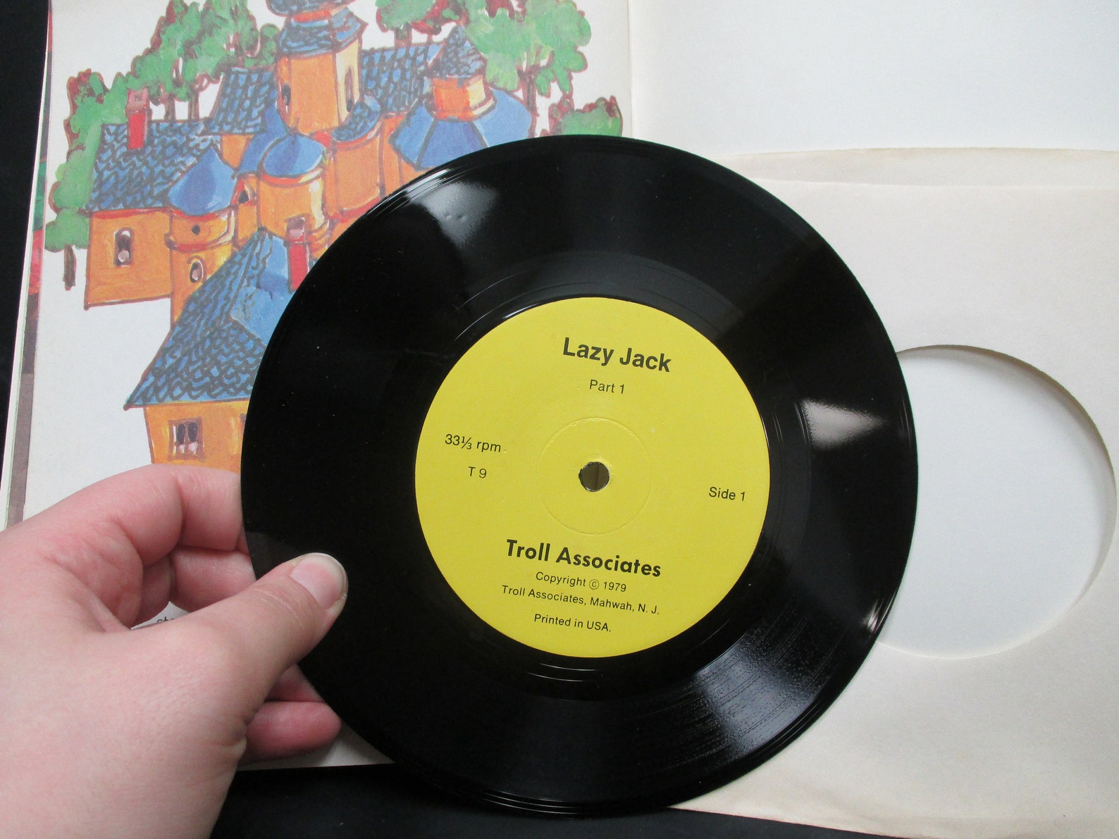 Lazy Jack Book With Record, an English Folk Tale, Secondmousefinds - Etsy