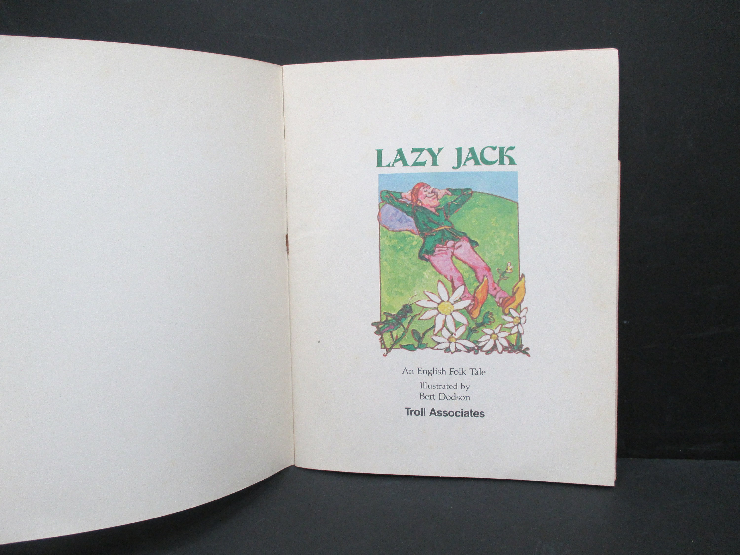 Lazy Jack Book With Record, an English Folk Tale, Secondmousefinds - Etsy