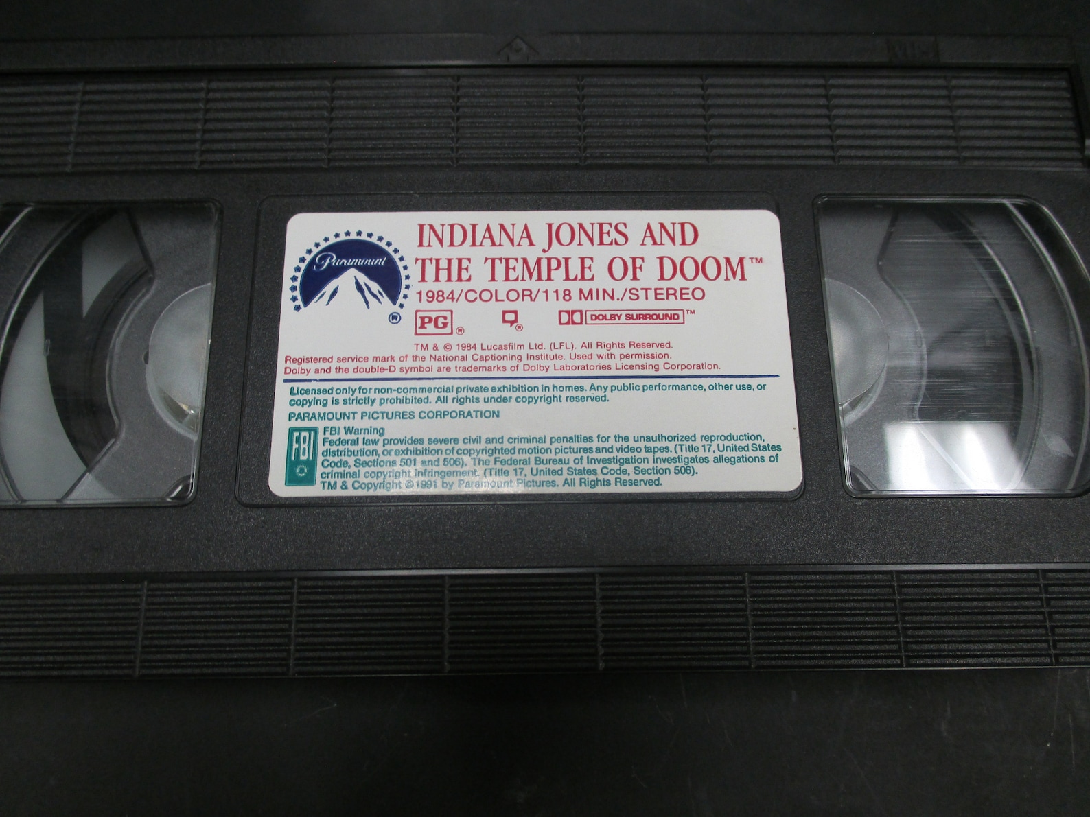 Vintage Indiana Jones VHS Tapes Set of Two Indiana Jones - Etsy