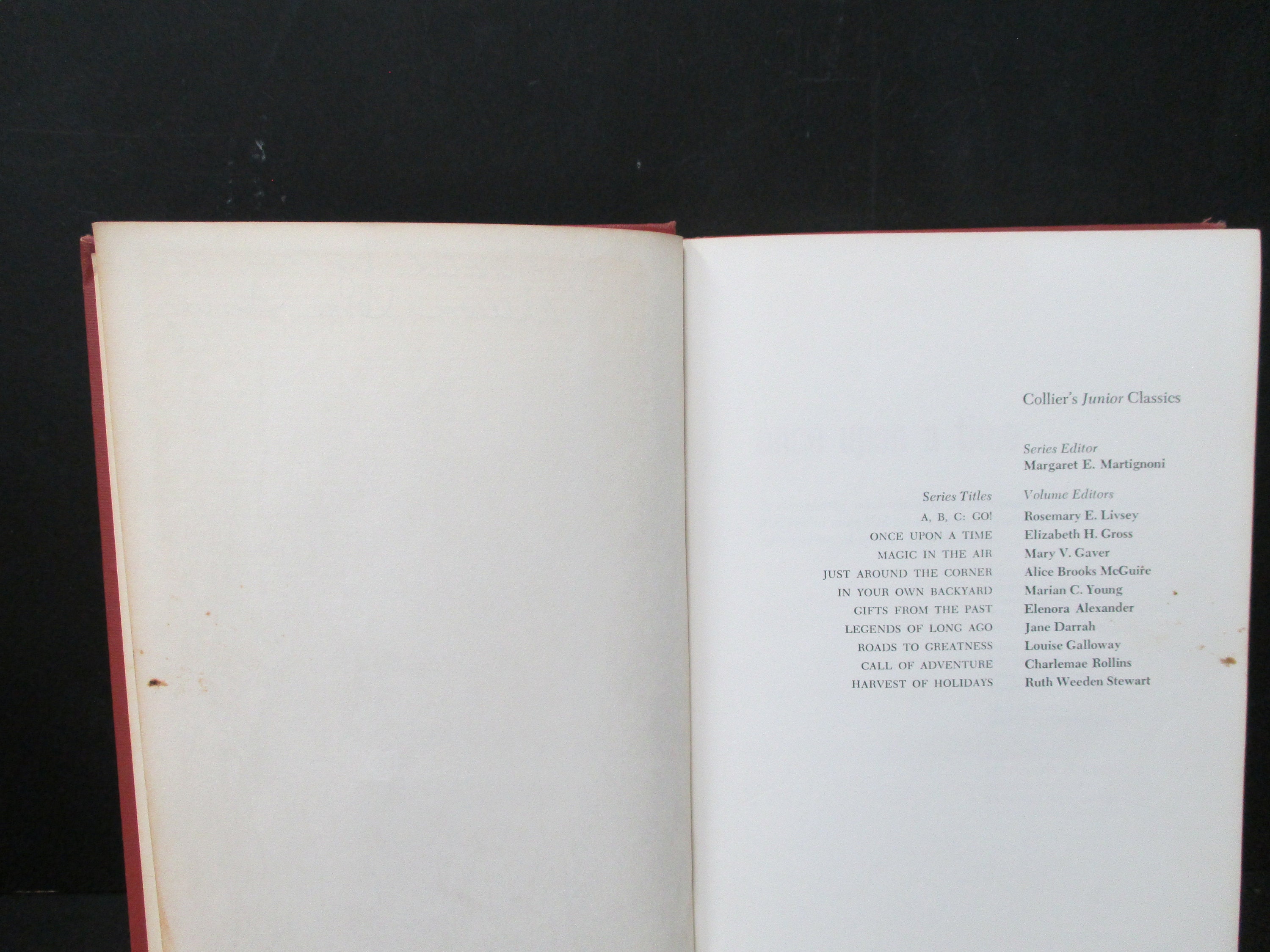 Vintage Collier's Junior Classics Book #2 - Once Upon A Time Edited by ...