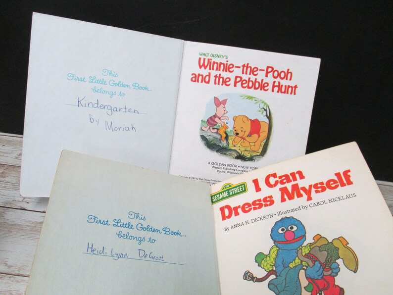 A First Little Golden Book Collection - Set of 5 Small Vintage Children ...
