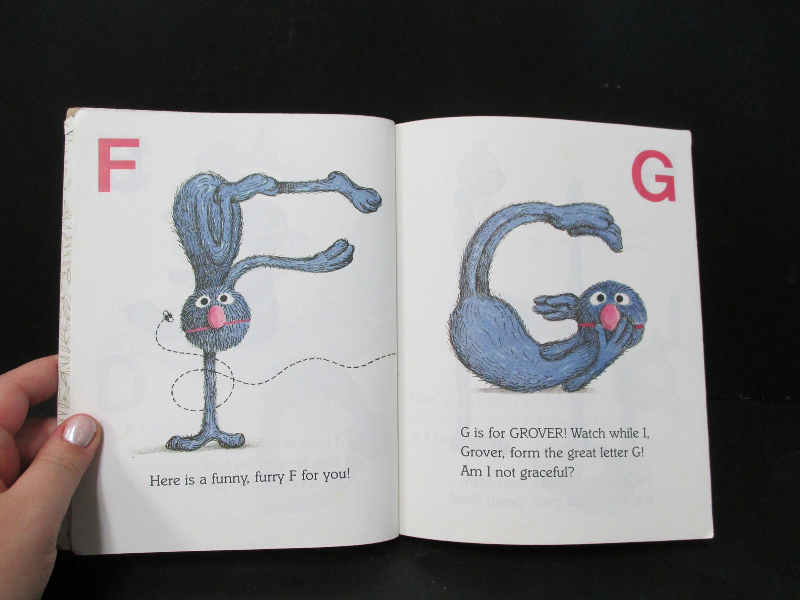 Grover's Own Alphabet Sesame Street a Little Golden - Etsy