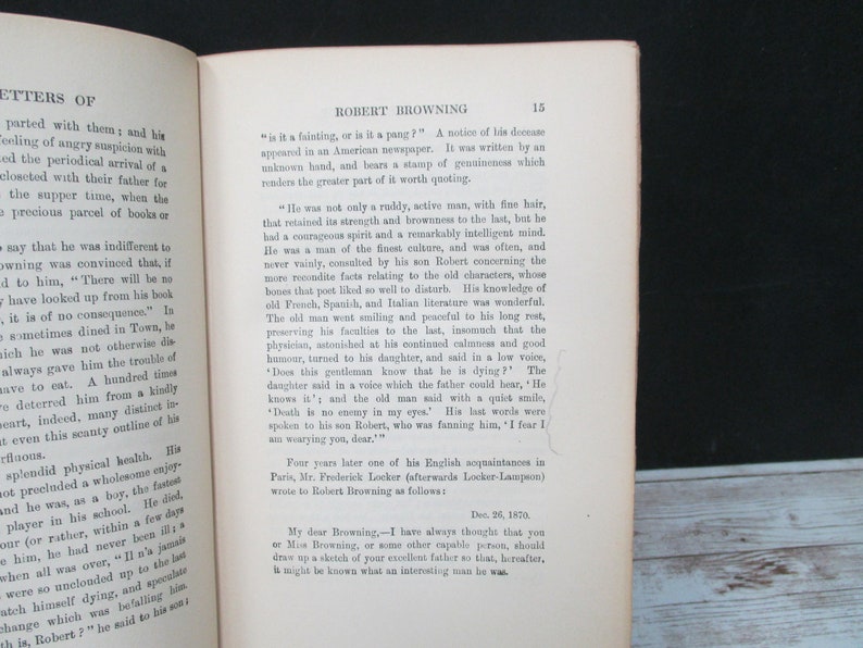 Life and Letters of Robert Browning by Mrs. Sutherland Orr New Edition ...