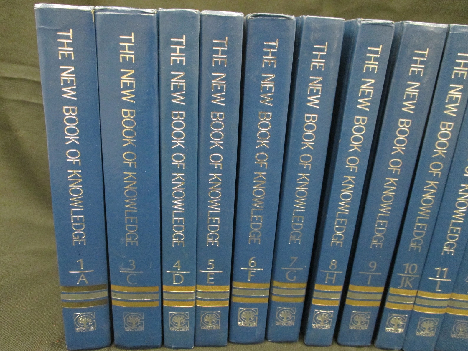 The New Book of Knowledge Book Set, Hardcover Blue Book Collection ...