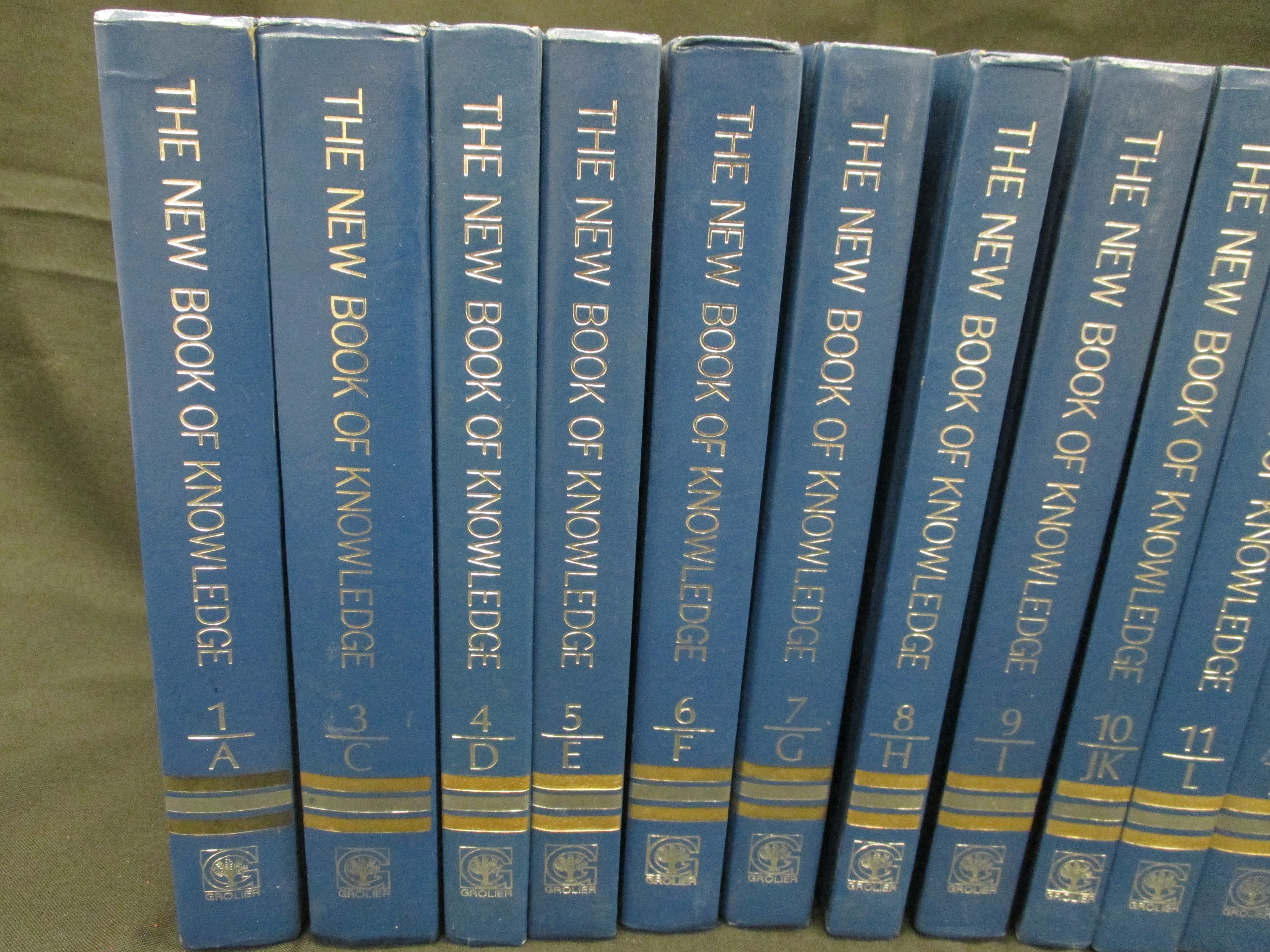 The New Book of Knowledge Book Set, Hardcover Blue Book Collection ...