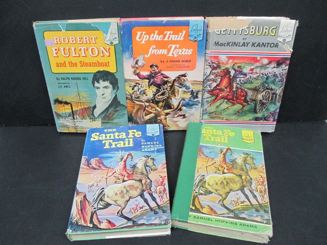 Vintage Landmark Books Each Book Sold Separately, the Santa Fe Trail ...