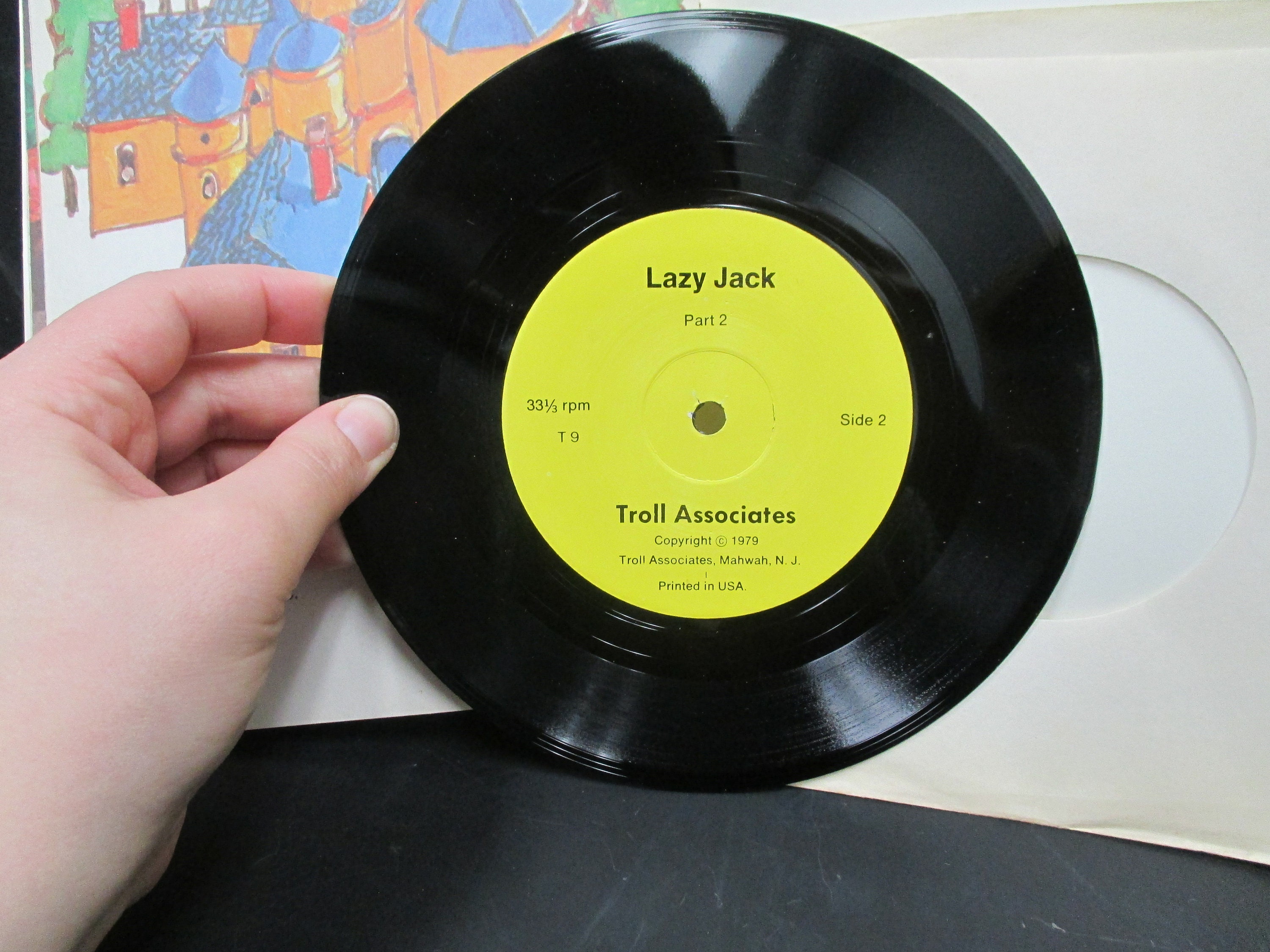 Lazy Jack Book With Record, an English Folk Tale, Secondmousefinds - Etsy
