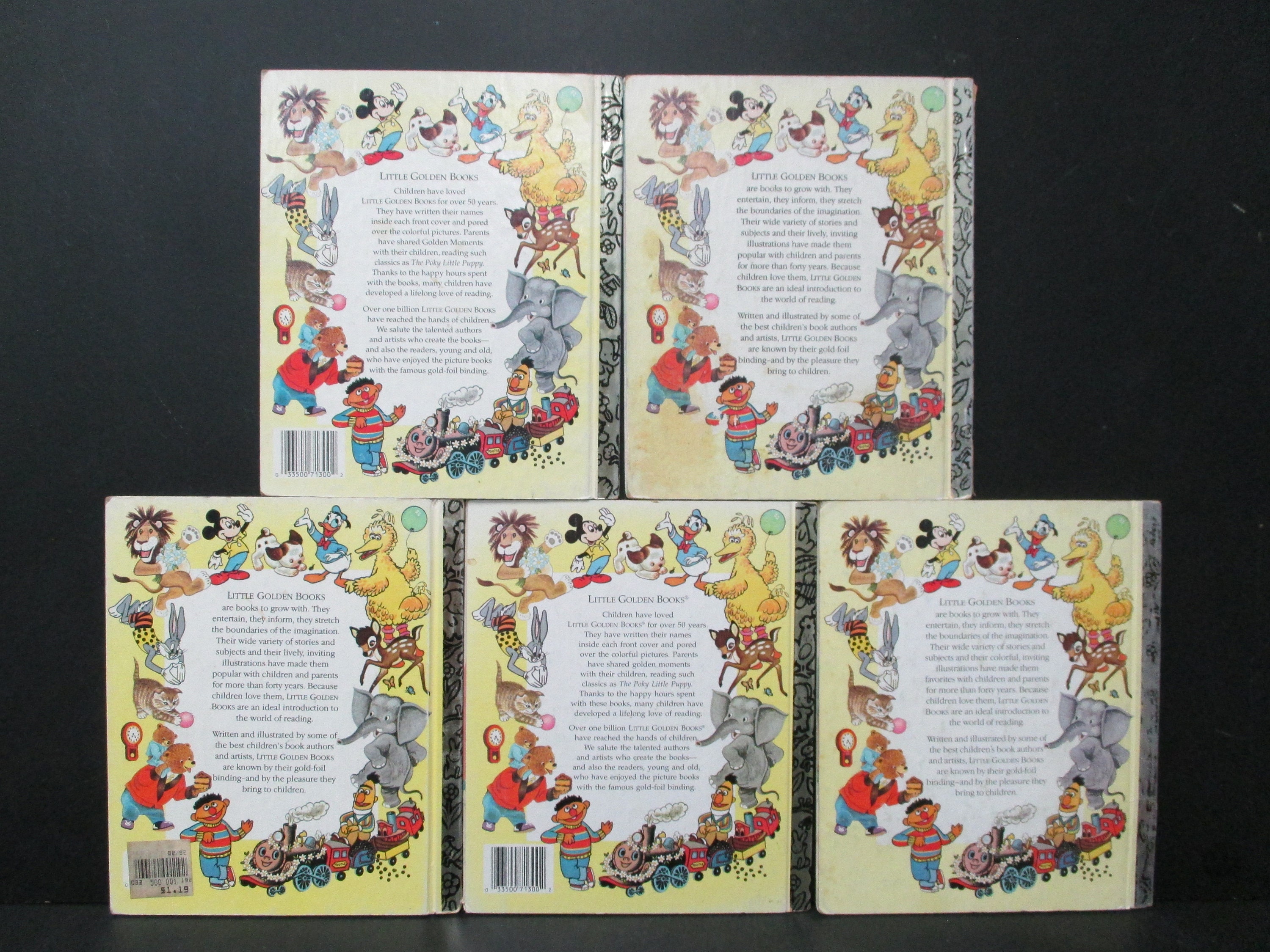 Vintage Little Golden Book Set Collection of 5 Animal Themed - Etsy